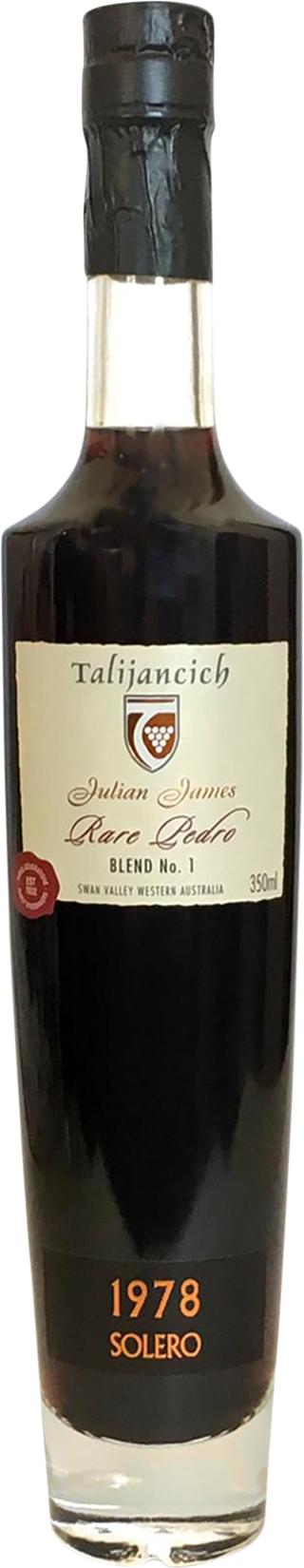 Talijancich Wines Julian James Rare Pedro 1978 Solero - The Real Review
